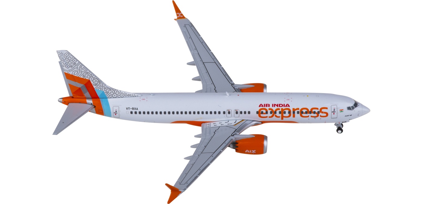 GJAXB2260 Air India 印度航空 Boeing 737 MAX 8 VT-BXA Geminijets 1:400 -飞机模型世界