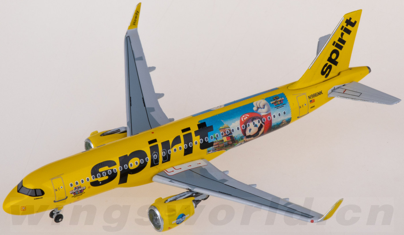 FYRS320NG Spirit Airlines 精神航空 Airbus A320neo N986NK AeroClassics 1:400 ...