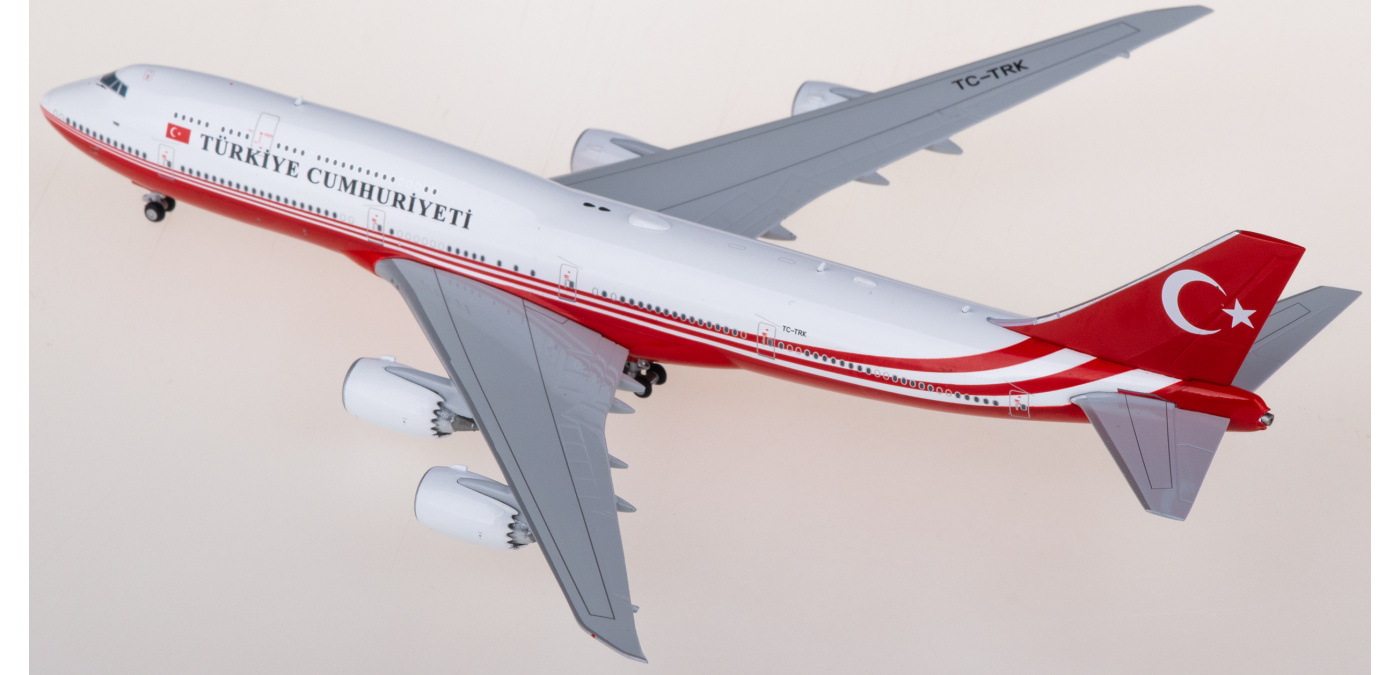 LH4346 Turkey Government Boeing 747-8 BBJ TC-TRK JC Wings 1:400 -飞机模型世界