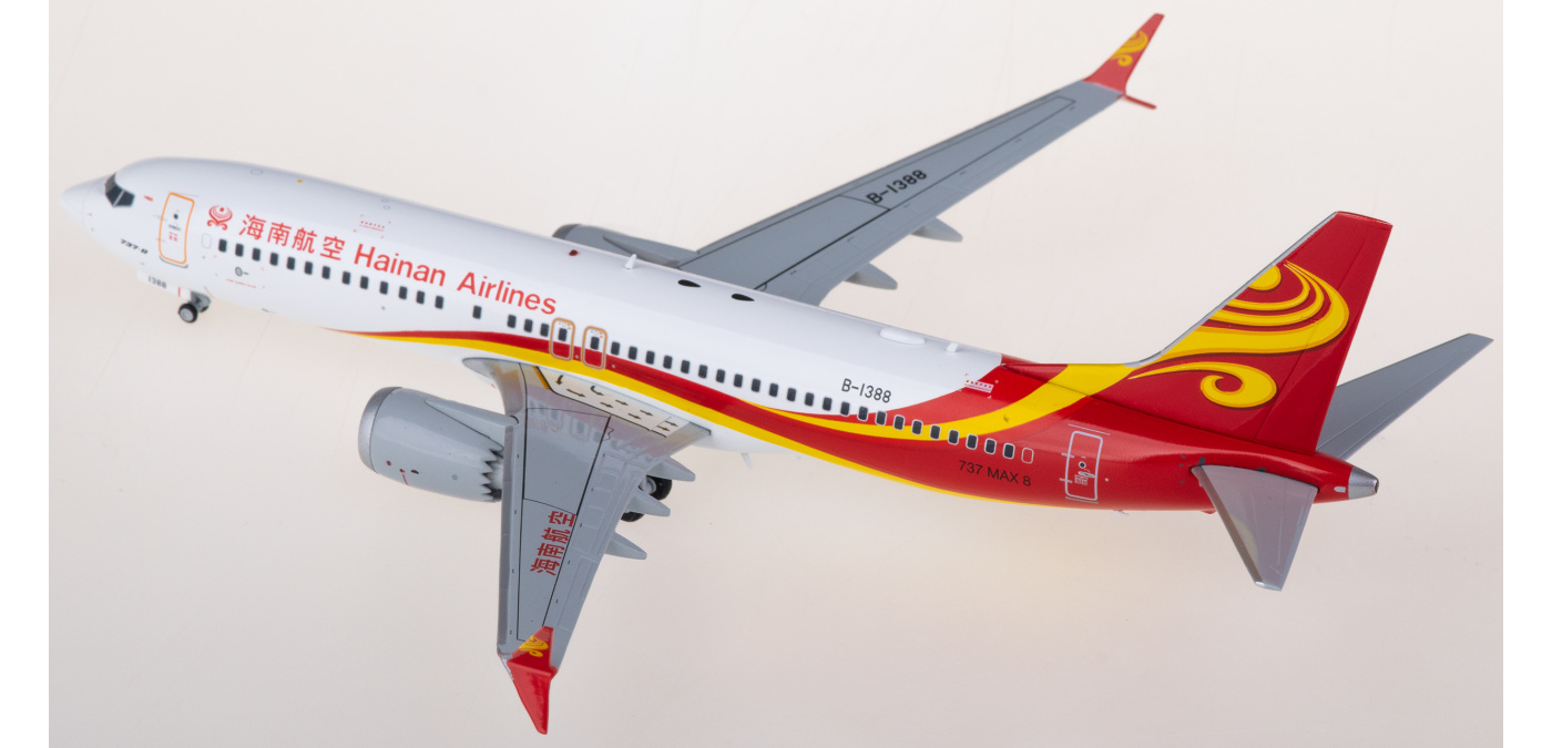 XX2073 Hainan Airlines 海南航空 Boeing 737 MAX 8 B-1388 JC Wings 1:200 -飞机模型世界