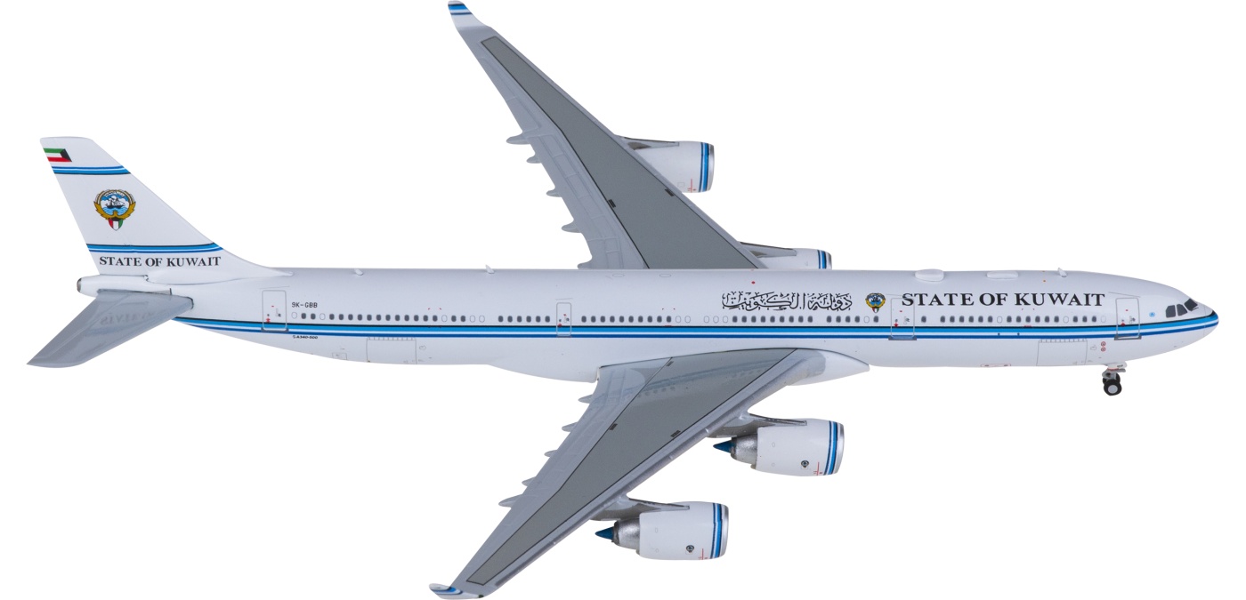 XX40054 State of Kuwait Airbus A340-500 9K-GBB JC Wings 1:400 -飞机模型世界
