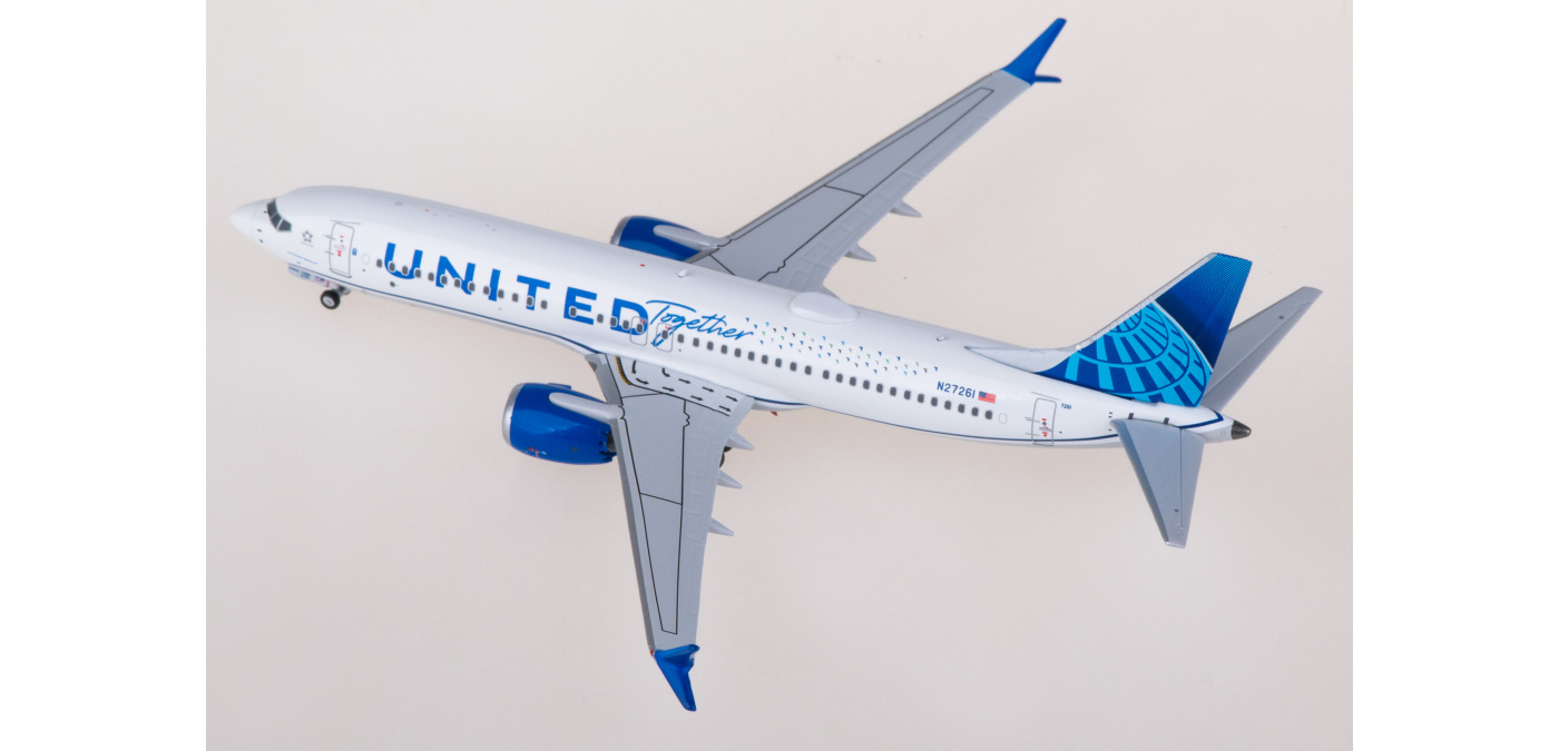 NG88040 United Airlines 美国联合航空 Boeing 737 MAX 8 N27261 NGmodels 1:400 ...