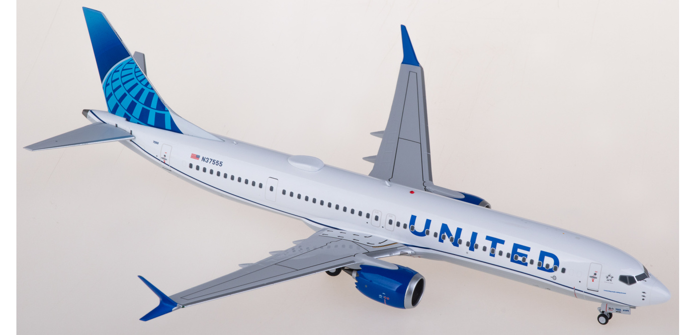 NG94001 United Airlines 美国联合航空 Boeing 737 MAX 9 N37555 NGmodels 1:200 ...