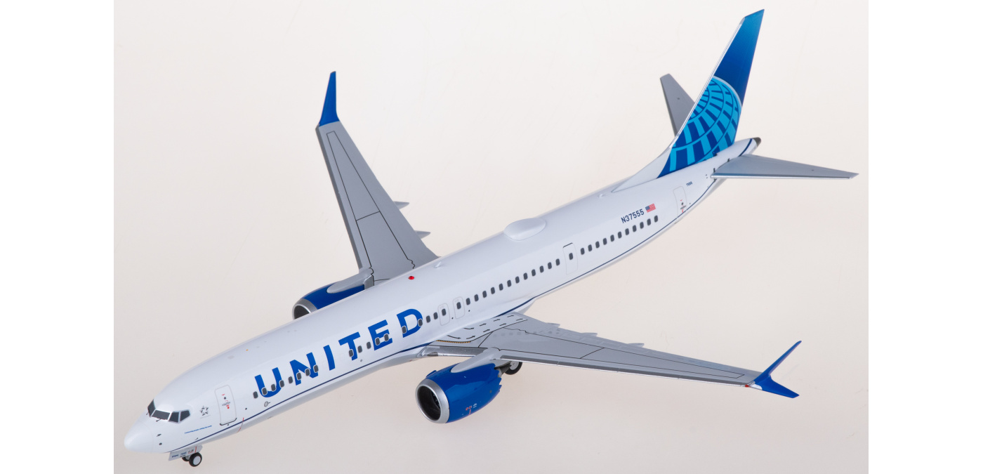 NG94001 United Airlines 美国联合航空 Boeing 737 MAX 9 N37555 NGmodels 1:200 ...