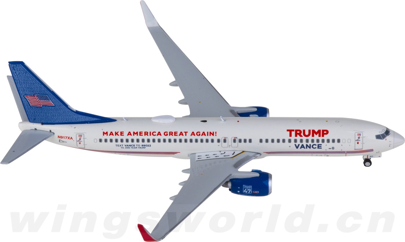 GJTRU2306 Eastern Air Lines 美国东方航空 Boeing 737-800W N917XA Trump Vance ...