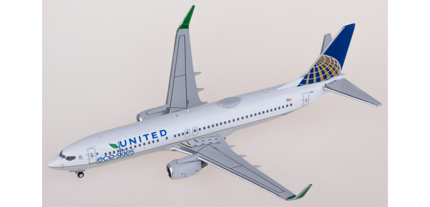 C0032 United Airlines 美国联合航空 Boeing 737-800 N76516 C Model 1:400 -飞机模型世界