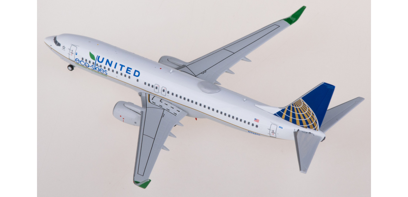 C0032 United Airlines 美国联合航空 Boeing 737-800 N76516 C Model 1:400 -飞机模型世界