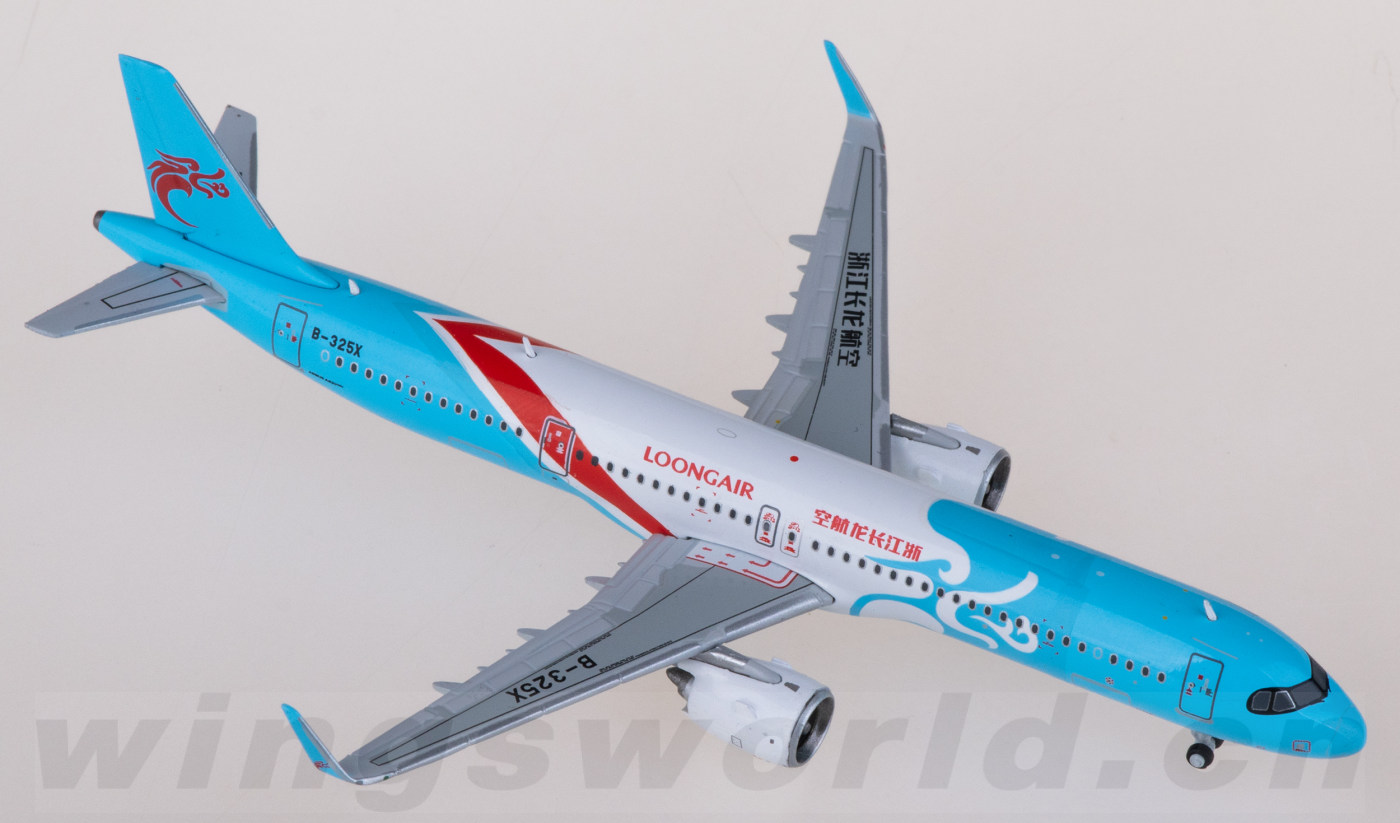 LH4271 Loong Air 长龙航空 Airbus A321neo B-325X JC Wings 1:400 -飞机模型世界
