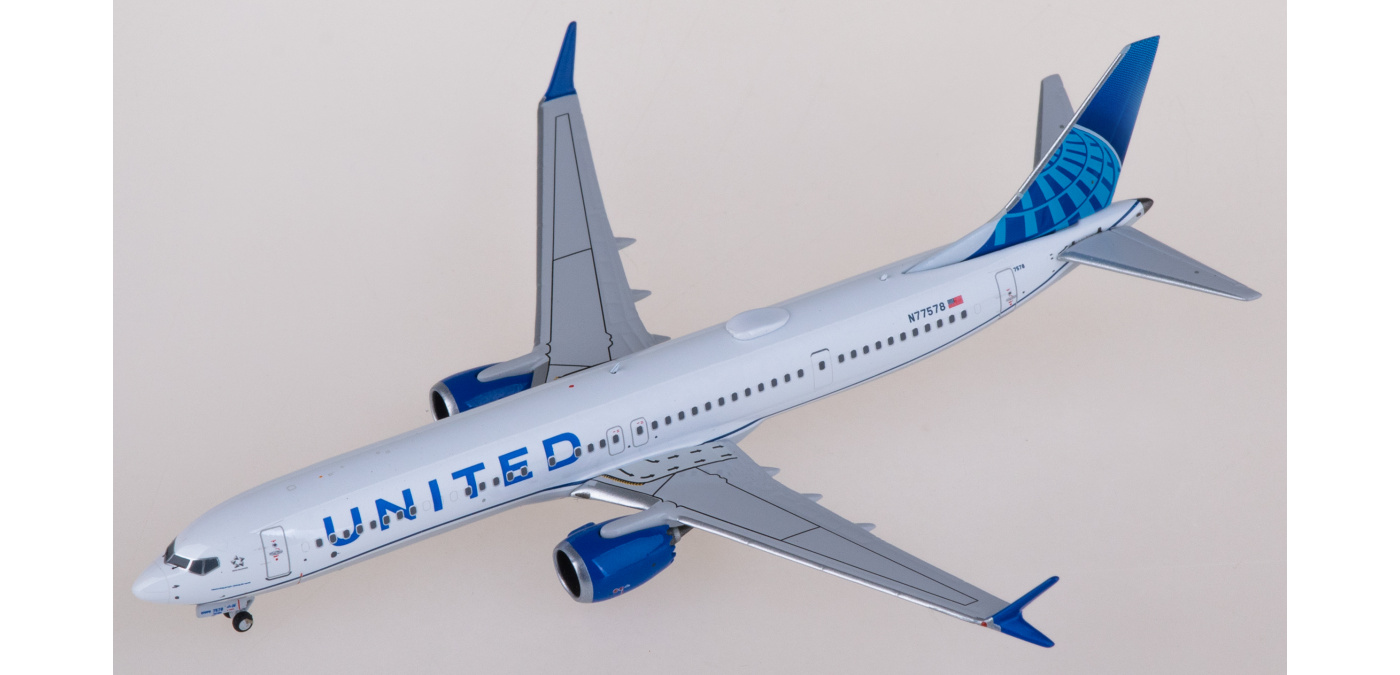 NG89013 United Airlines 美国联合航空 Boeing 737 MAX 9 N77578 NGmodels 1:400 ...