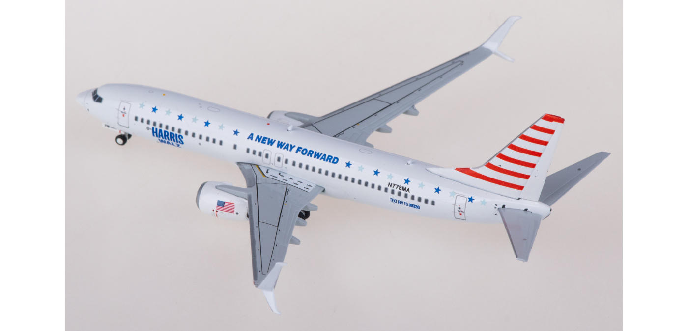 GJKAI2322 Boeing 737-800 N778MA Harris-Walz 竞选专机 Geminijets 1:400 -飞机模型世界