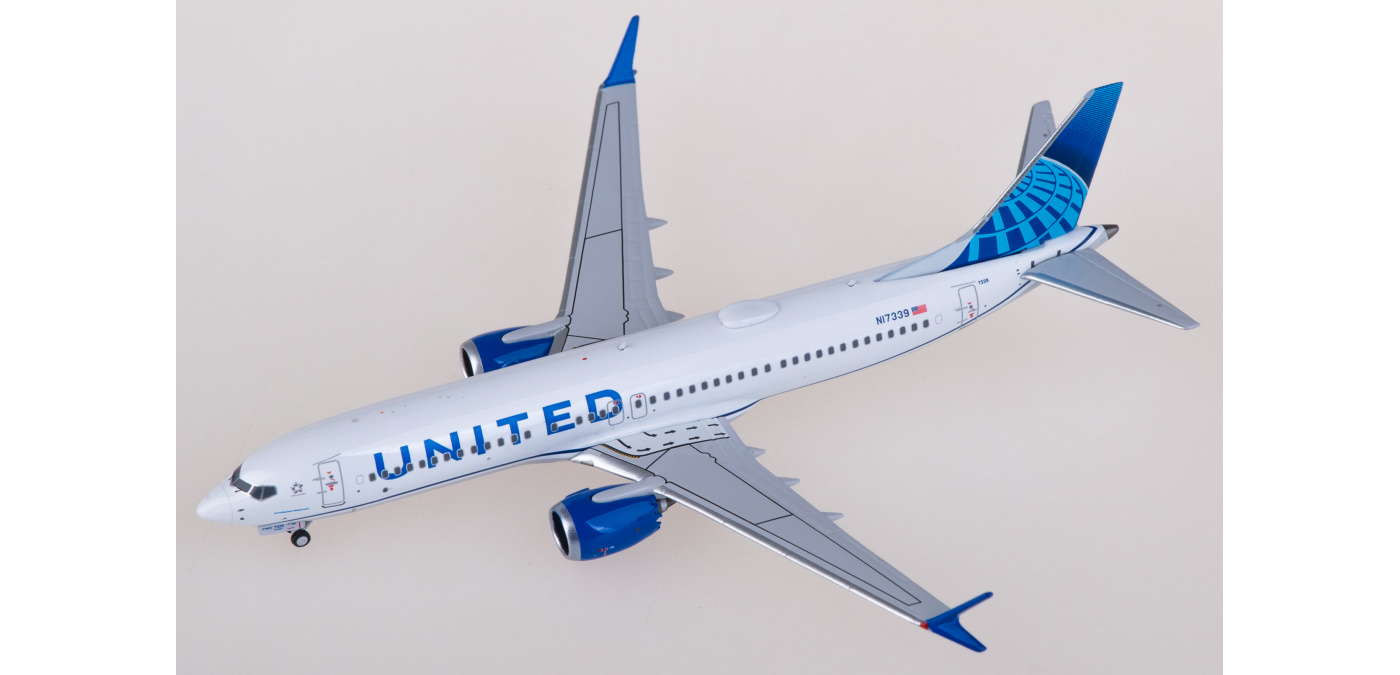 NG88038 United Airlines 美国联合航空 Boeing 737 MAX 8 N17339 NGmodels 1:400 ...