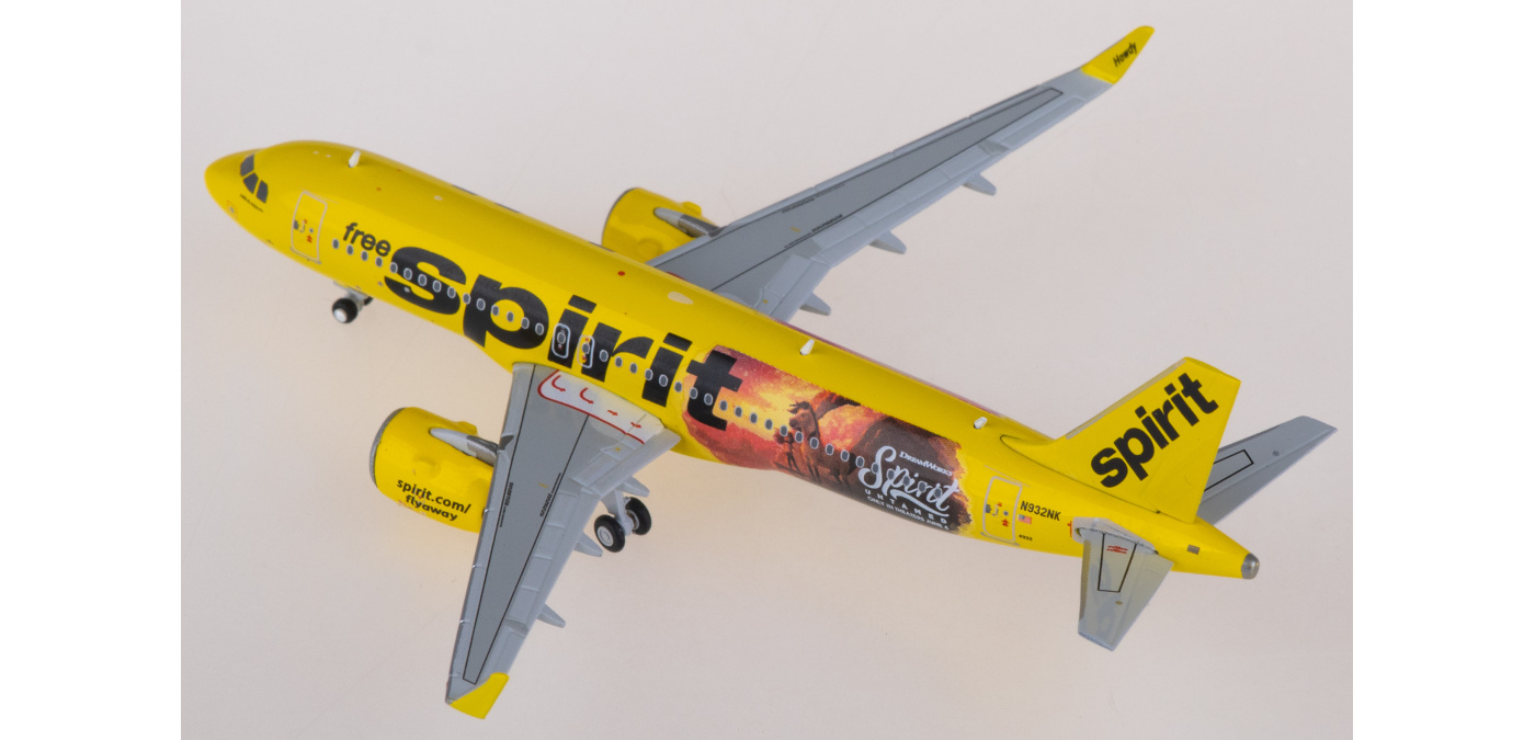 SA4045 Spirit Airlines 精神航空 Airbus A320neo N932NK JC Wings 1:400 -飞机模型世界