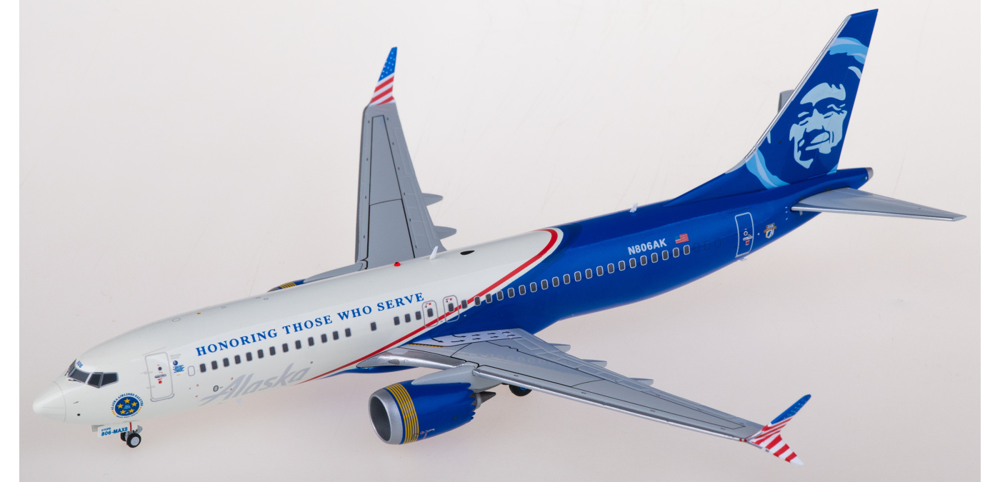 G2ASA1294 Alaska Airlines 阿拉斯加航空 Boeing 737 MAX 8 N806AK Geminijets 1: ...