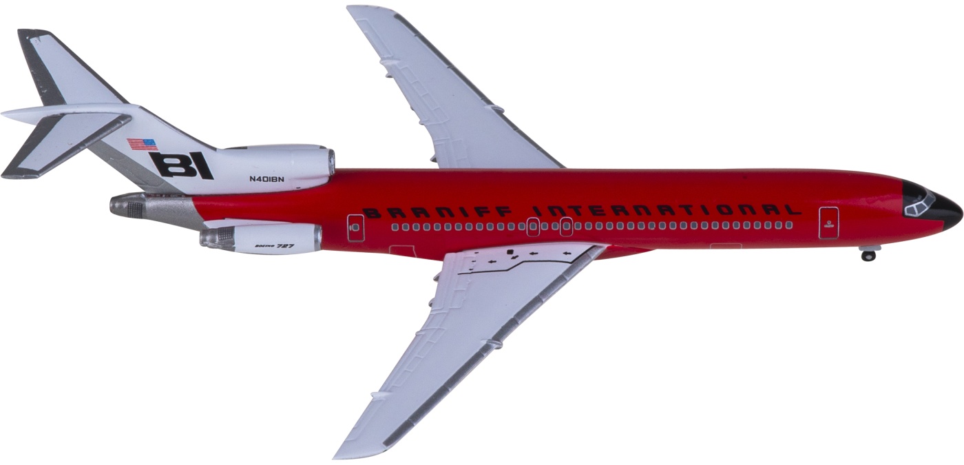 537551 Braniff 布兰尼夫国际航空 Boeing 727-200 N401BN Herpa 1:500 -飞机模型世界