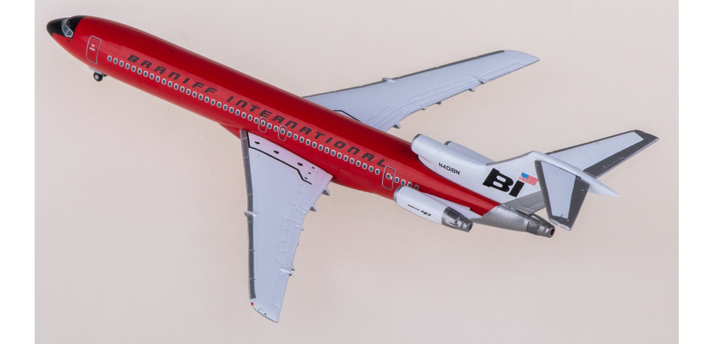 537551 Braniff 布兰尼夫国际航空 Boeing 727-200 N401BN Herpa 1:500 -飞机模型世界