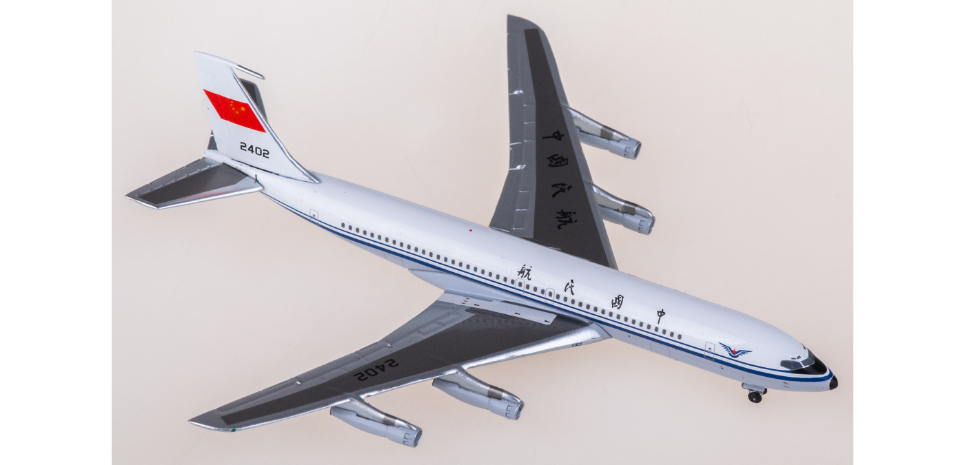 YU37001 CAAC 中国民航 Boeing 707-300 2402 Yu ModeL 1:400 -飞机模型世界