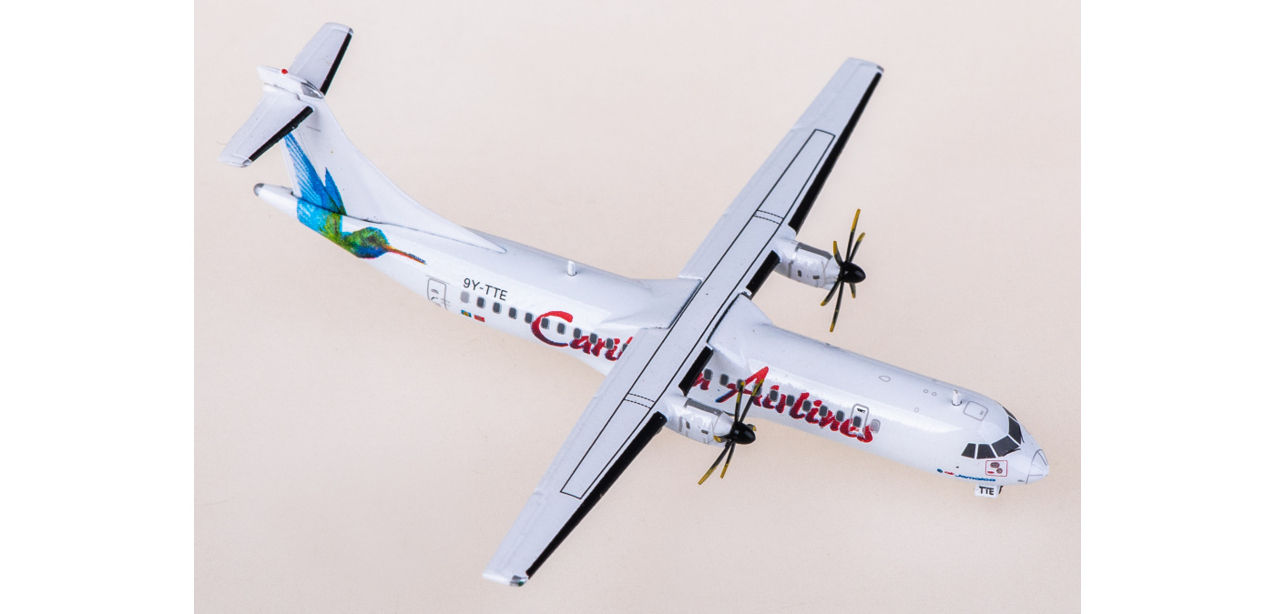 XX40065 Caribbean Airlines 加勒比航空 ATR-72-600 9Y-TTE JC Wings 1:400 -飞机模型世界