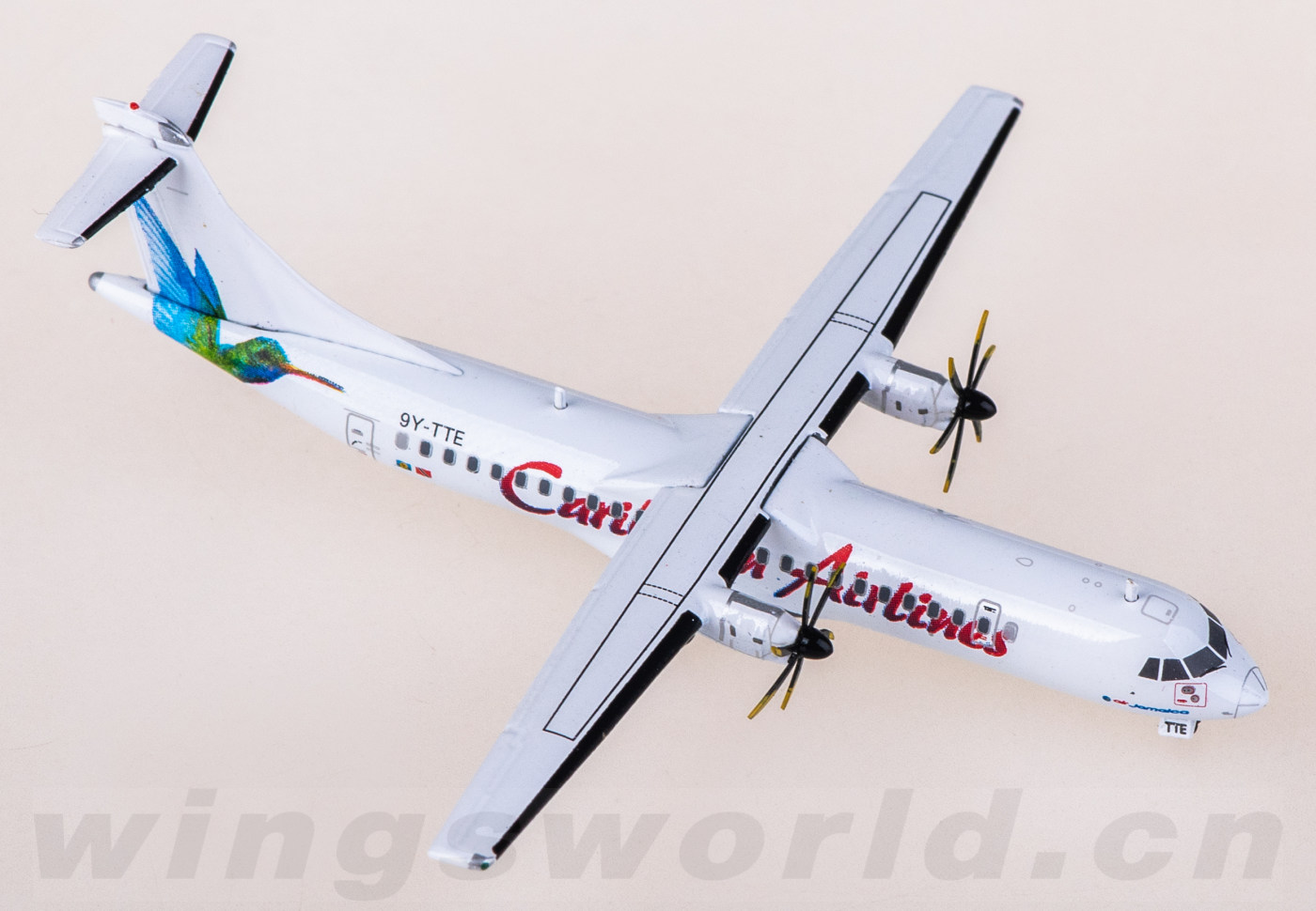 XX40065 Caribbean Airlines 加勒比航空 ATR-72-600 9Y-TTE JC Wings 1:400 -飞机模型世界