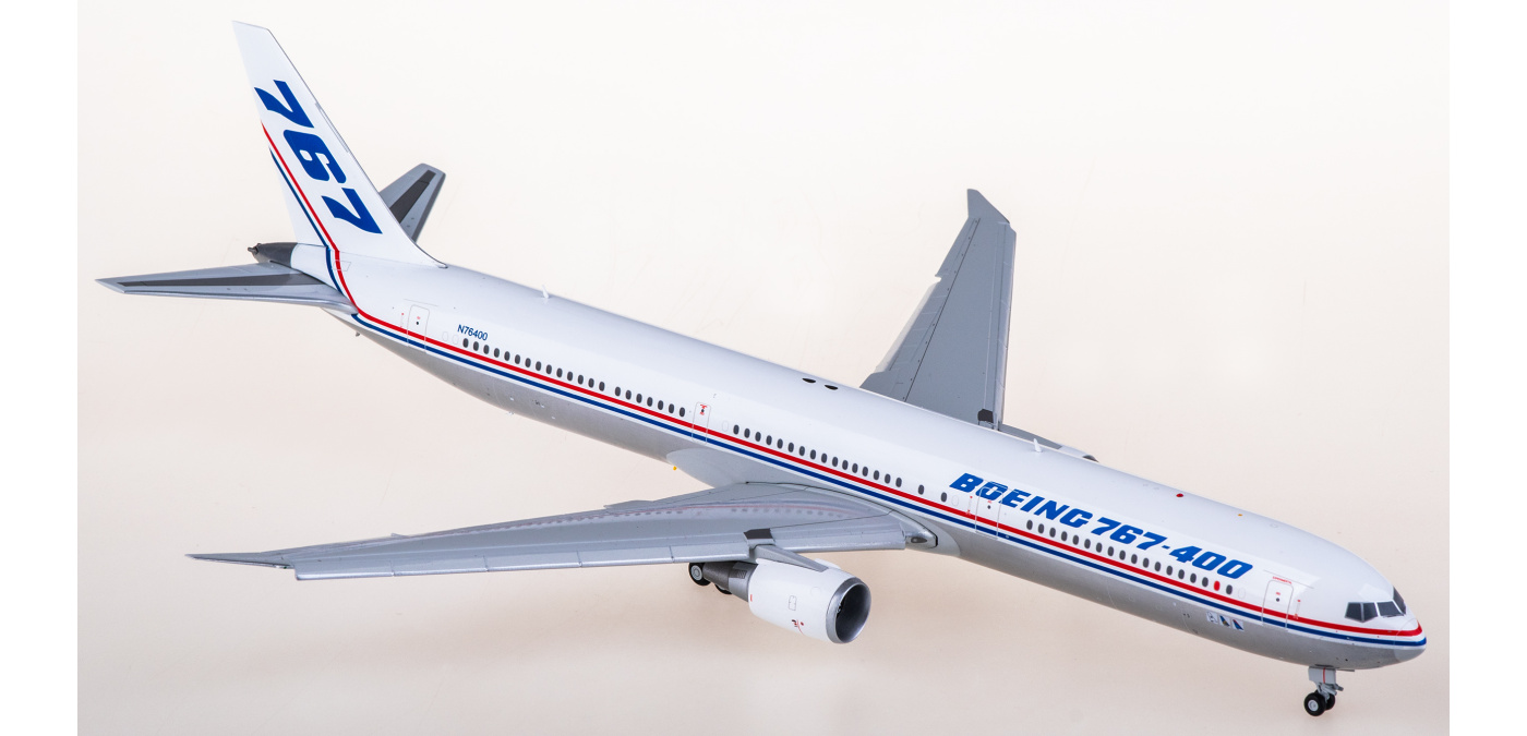 LH2496A Boeing 767-400ER N76400 襟翼放下版 JC Wings 1:200 -飞机模型世界