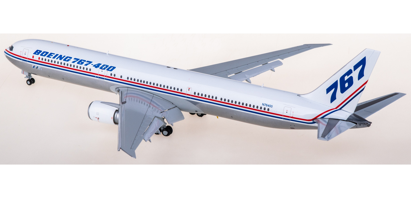 LH2496A Boeing 767-400ER N76400 襟翼放下版 JC Wings 1:200 -飞机模型世界