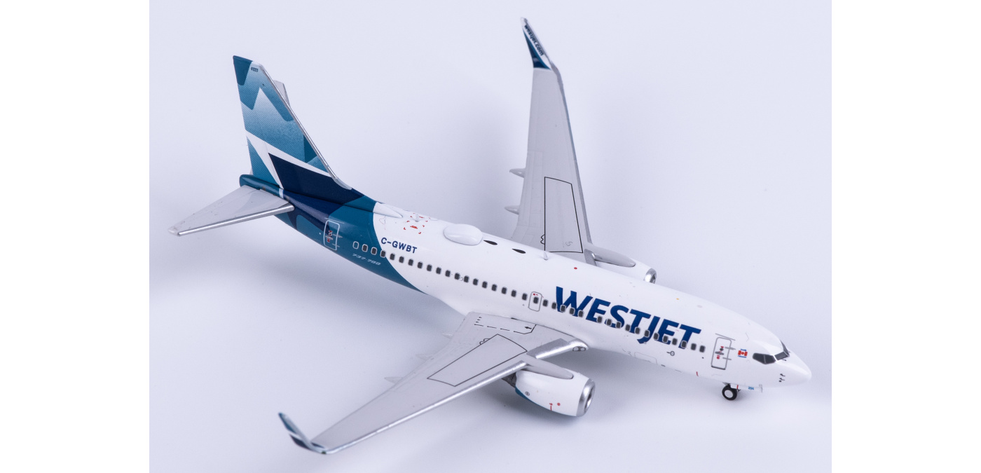 C0057 WestJet 西捷航空 Boeing 737-700 C-GWBT C Model 1:400 -飞机模型世界