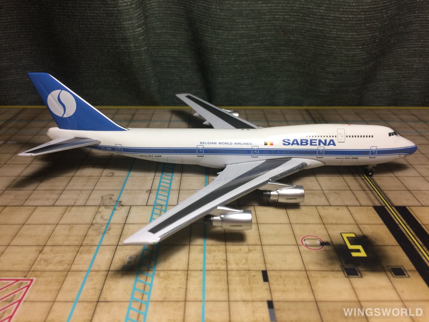 AeroClassics 1:400 Boeing 747-300 Sabena 比利时航空 ACOOSGD OO-SGD 美国波音公司生产 ...