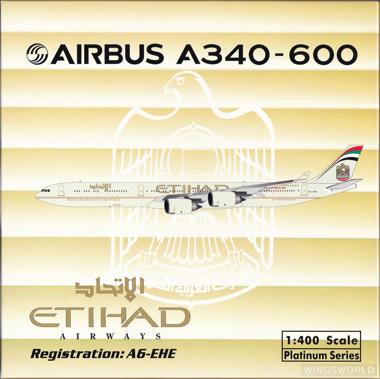 Phoenix 1:400 Airbus A340-600 Etihad Airways 阿提哈德航空 PH10954 A6-EHE ...