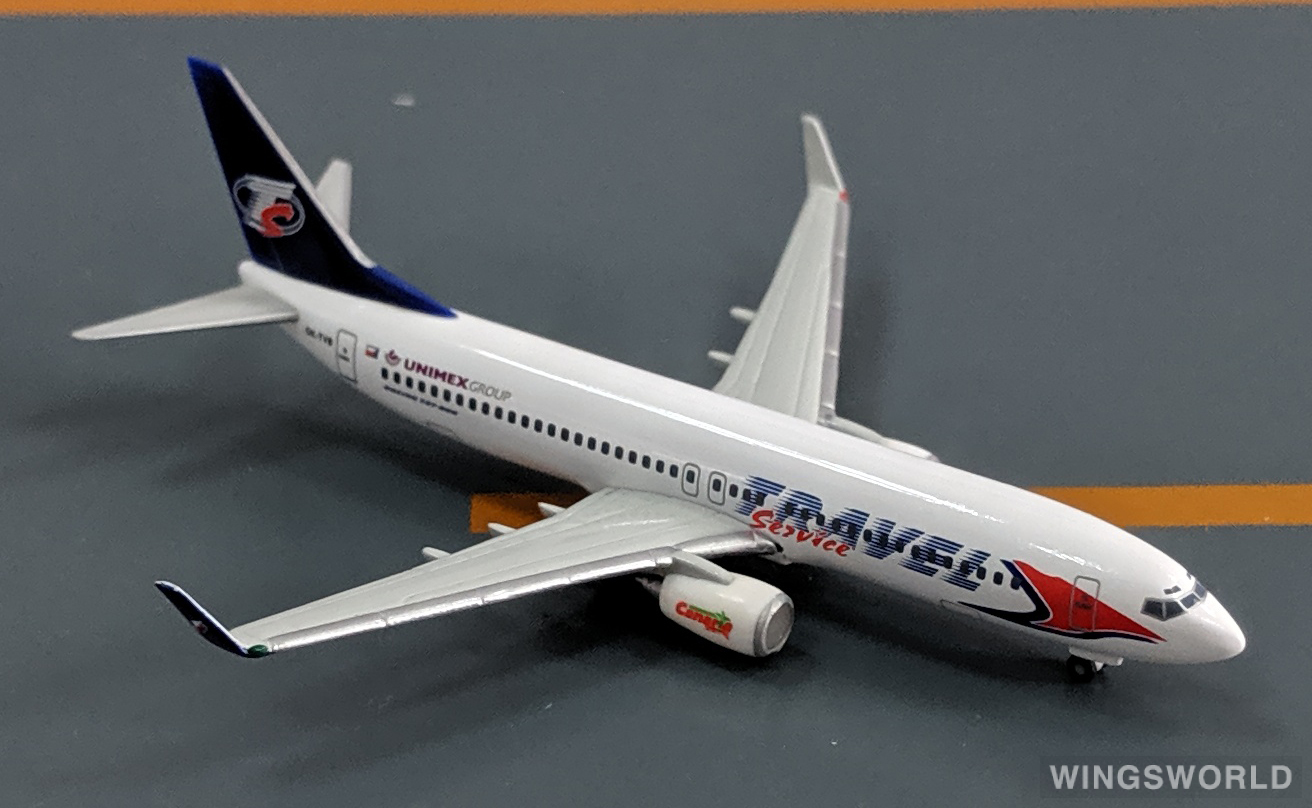 Herpa 1:500 Boeing 737-800 Travel Service 505550 OK-TVB 的照片 作者:LENOVOChina991LENOVOChina991 - 飞机 ...
