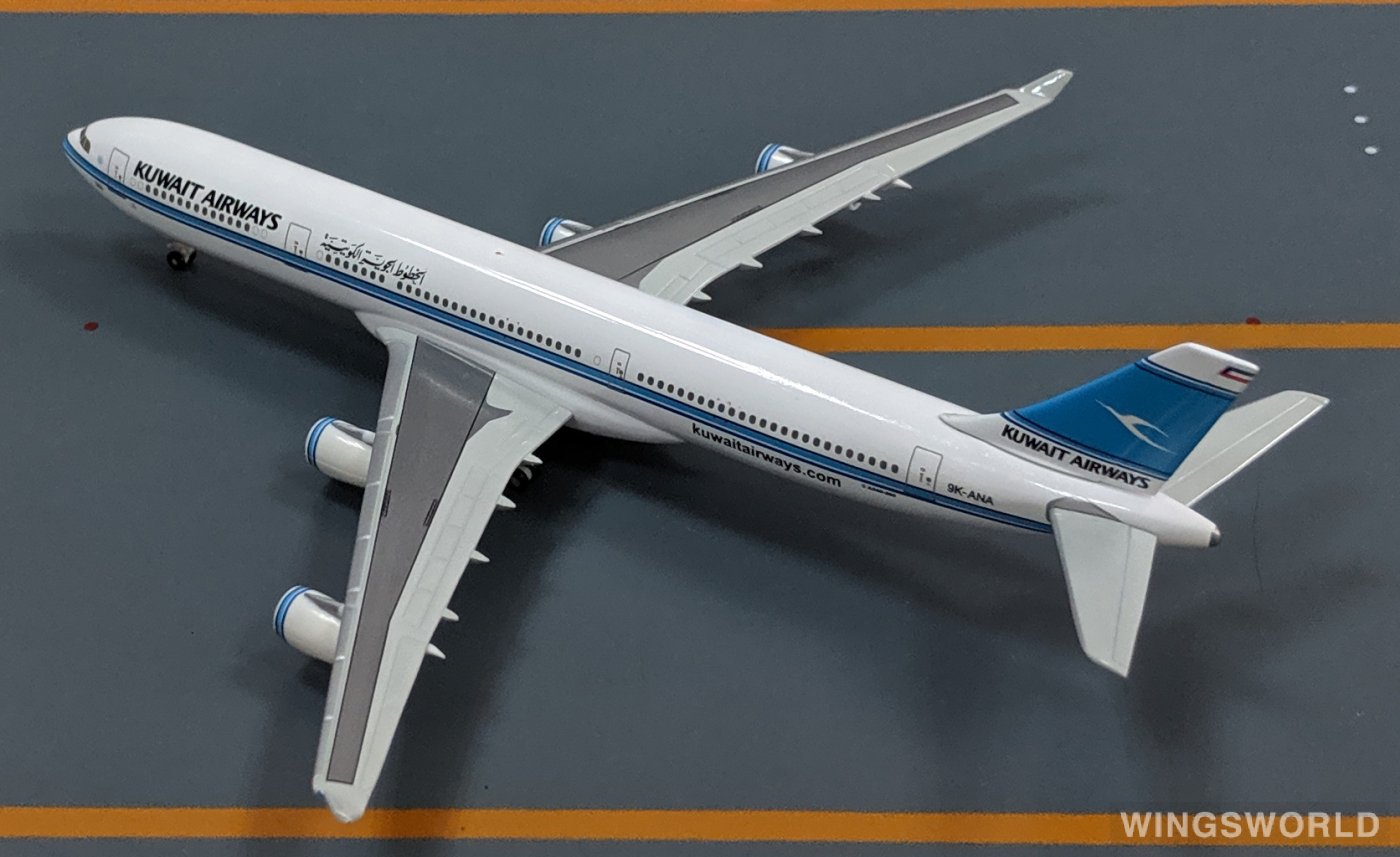 Hogan 1:400 Airbus A340-300 Kuwait Airways 科威特航空 HG9093 9K-ANA 的照片 作者 ...