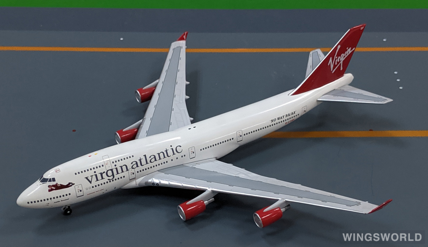 Big Bird 1:400 Boeing 747-400 Virgin Atlantic Airways 维珍航空 BB4-2004-007 ...