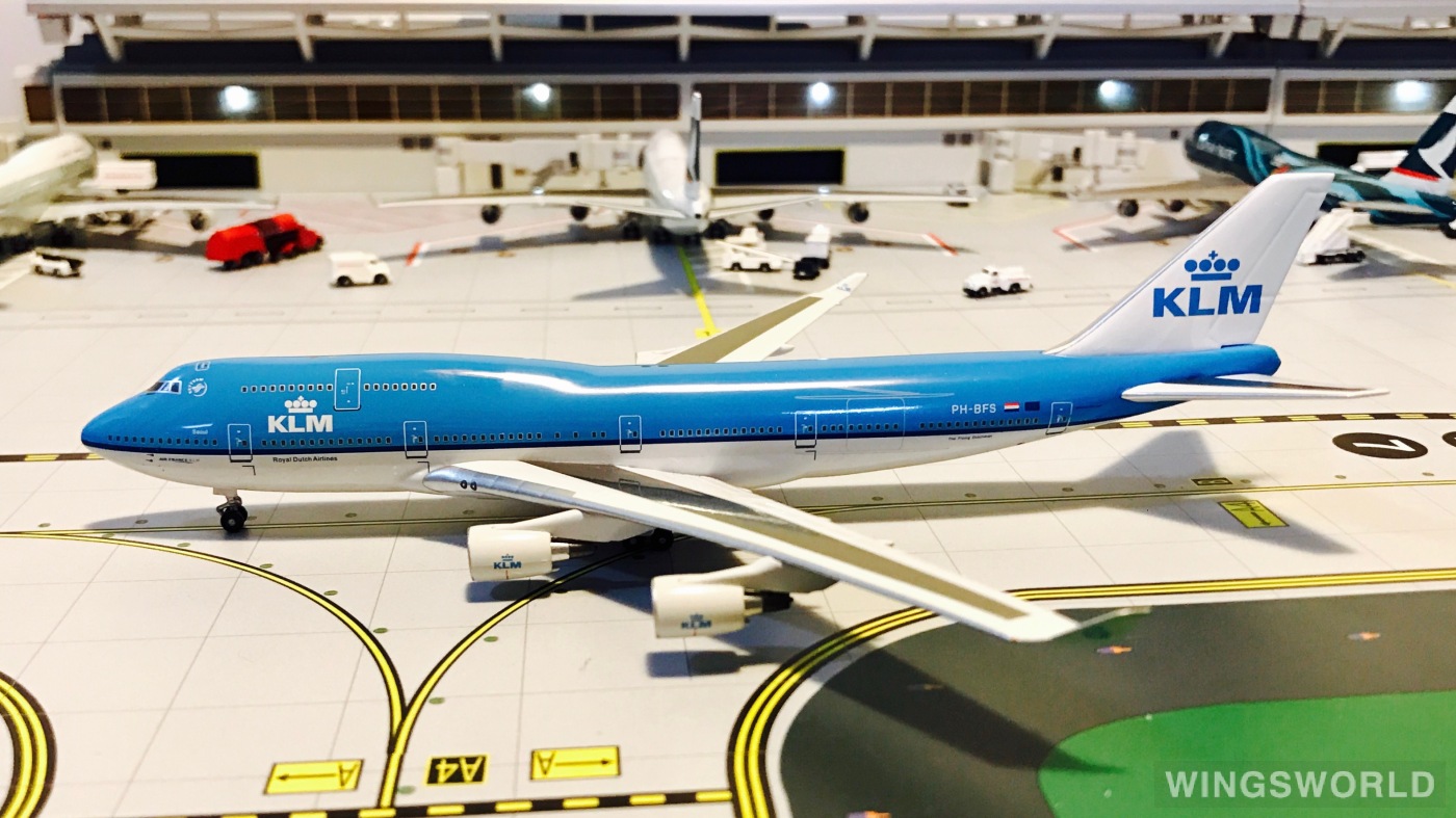 Inflight400 1:400 Boeing 747-400 KLM 荷兰皇家航空 IF4744002 PH-BFS 2003s ...