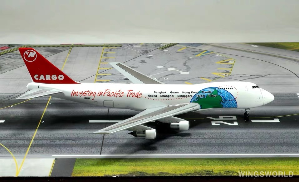 Dragon Models 1:400 Boeing 747-200 Northwest Airlines 美国西北航空 55149 ...
