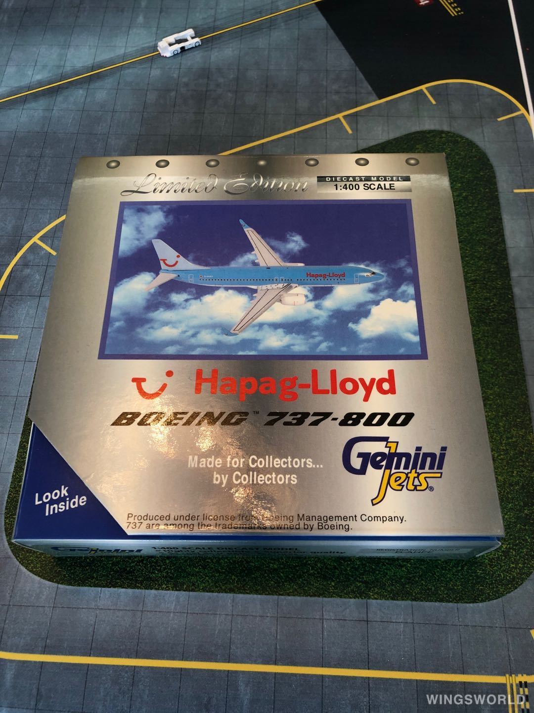 Geminijets 1:400 Boeing 737-800 Hapag Lloyd GJHLF308 D-AHFF 的照片 作者 ...