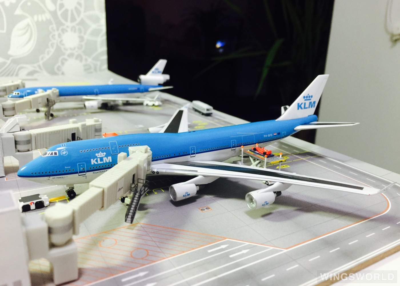 Inflight400 1:400 Boeing 747-400 KLM 荷兰皇家航空 IF4744002 PH-BFS 2003s ...