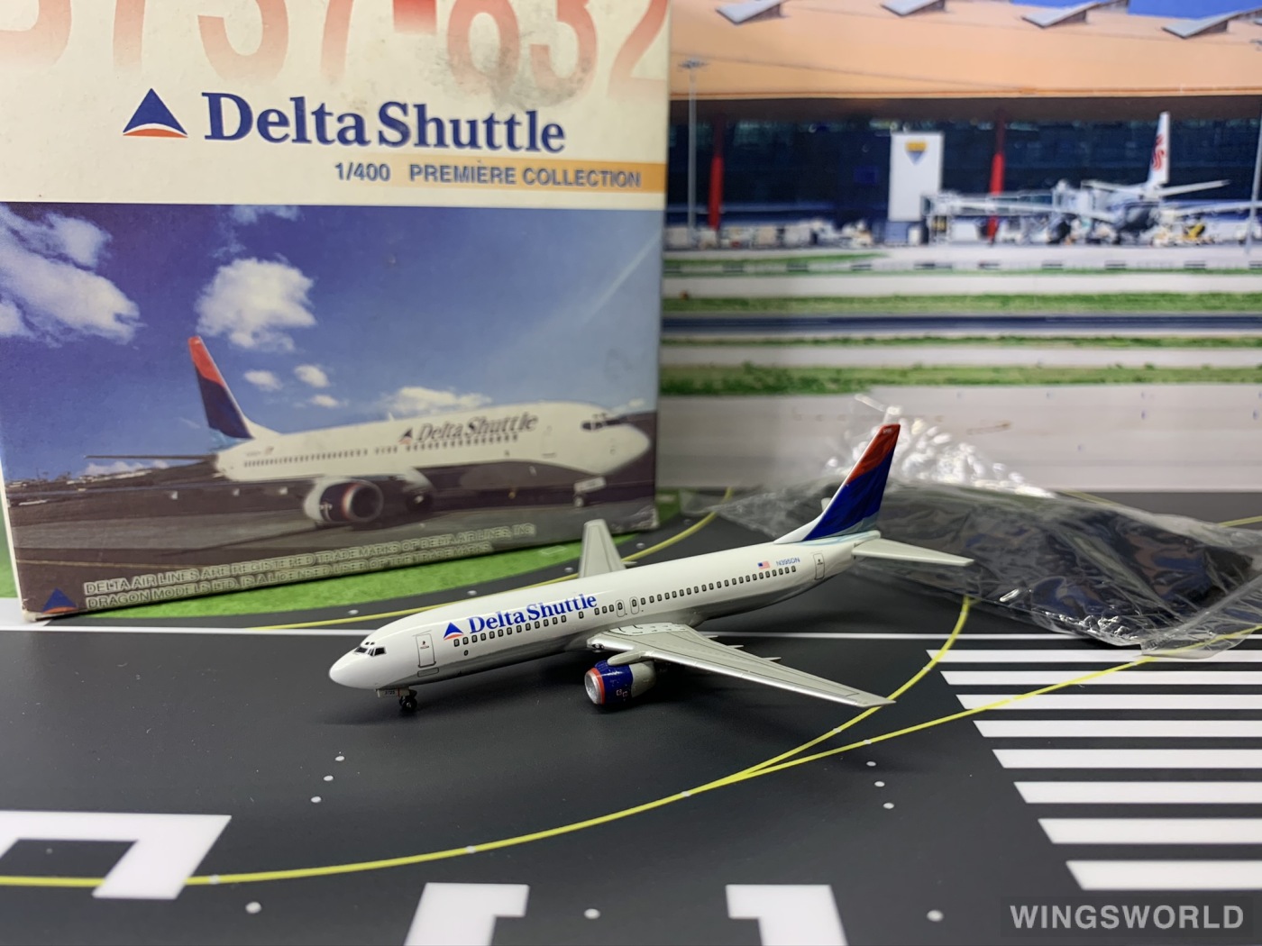 Dragon Models 1:400 Boeing 737-800 Delta Shuttle 达美快线航空 55246 N395DN ...