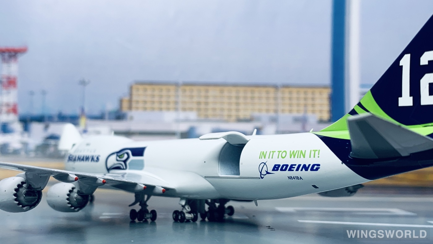 JC Wings 1:400 Boeing 747-8F Boeing 波音公司 EW4748007 N841BA 西雅图海鹰 的照片 作者 ...