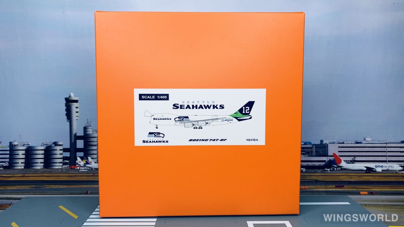 JC Wings 1:400 Boeing 747-8F Boeing 波音公司 EW4748007 N841BA 西雅图海鹰 的照片 作者 ...