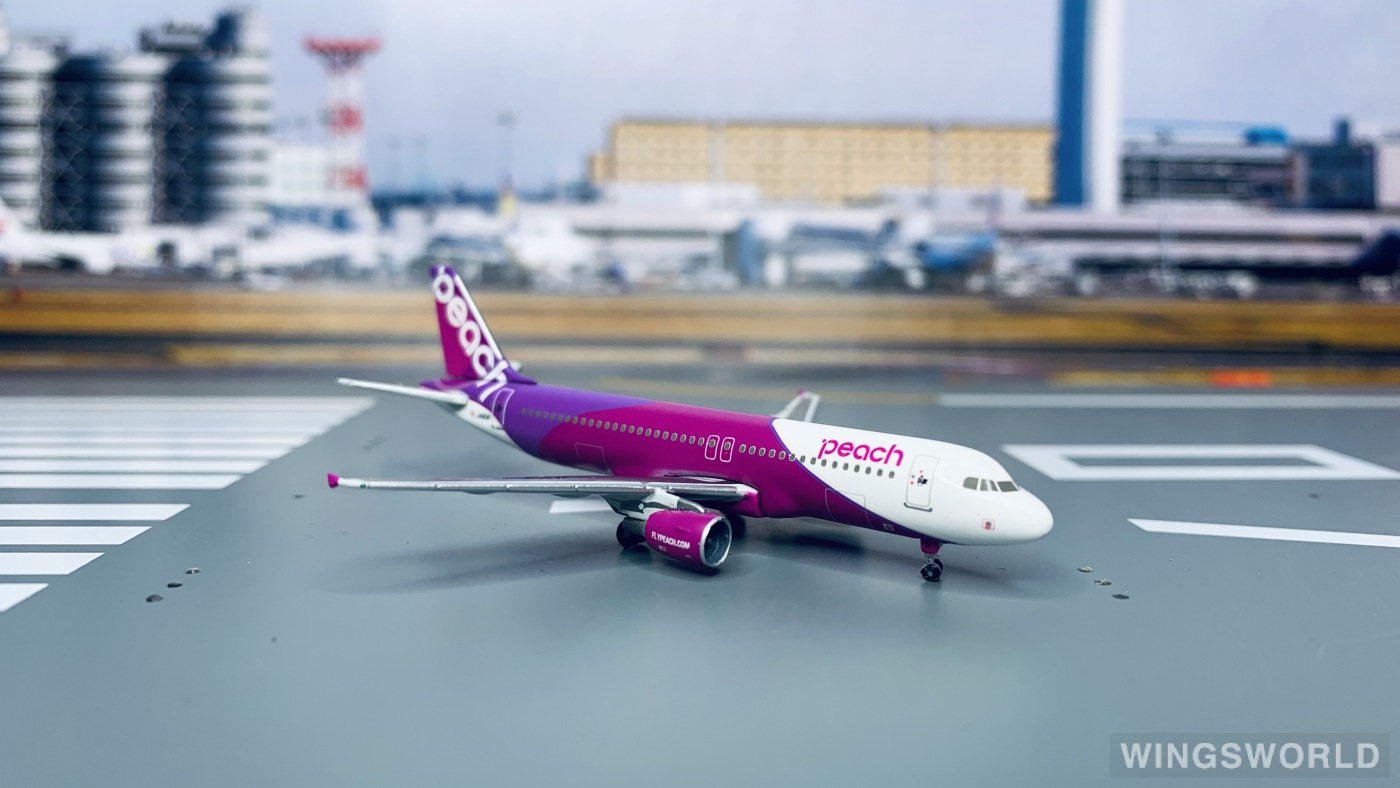 Hogan 1:500 Airbus A320 Peach Aviation 乐桃航空 MM50001 JA801P 的照片 作者:JohnnyTS - 飞机模型世界资料库