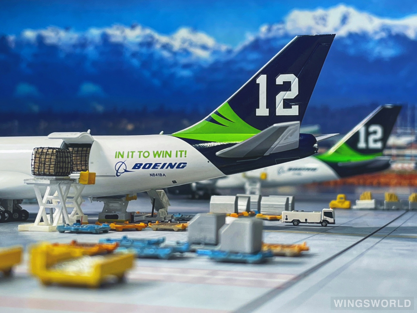 JC Wings 1:400 Boeing 747-8F Boeing 波音公司 EW4748007 N841BA 西雅图海鹰 的照片 作者 ...