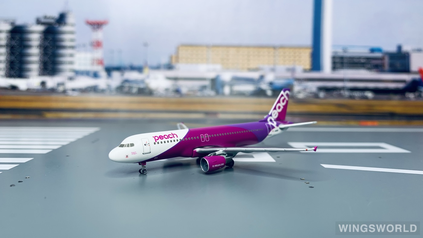 Hogan 1:500 Airbus A320 Peach Aviation 乐桃航空 MM50001 JA801P 的照片 作者:JohnnyTS - 飞机模型世界资料库