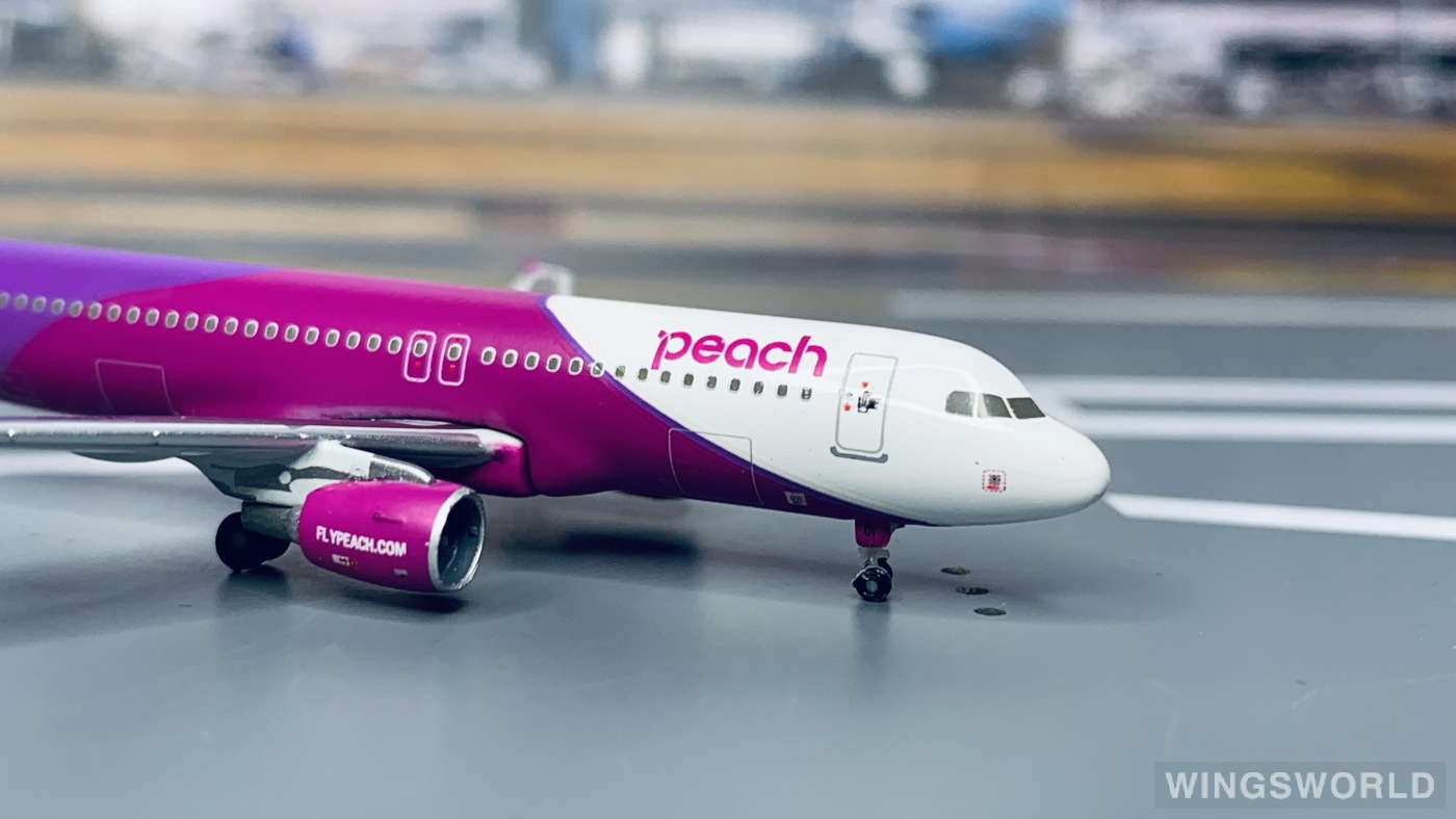 Hogan 1:500 Airbus A320 Peach Aviation 乐桃航空 MM50001 JA801P 的照片 作者:JohnnyTS - 飞机模型世界资料库