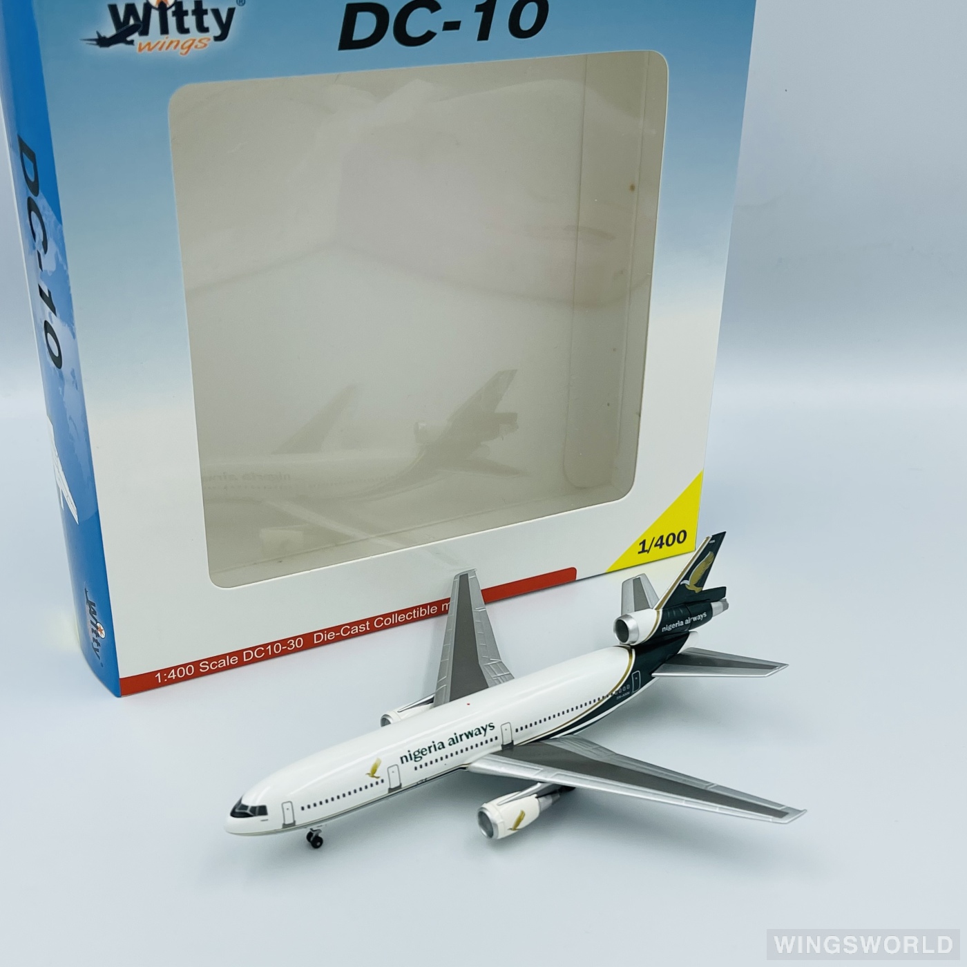 Witty 1:400 McDonnell Douglas DC-10 Nigeria Airways 尼日利亚航空 WT4DC1004 5N ...