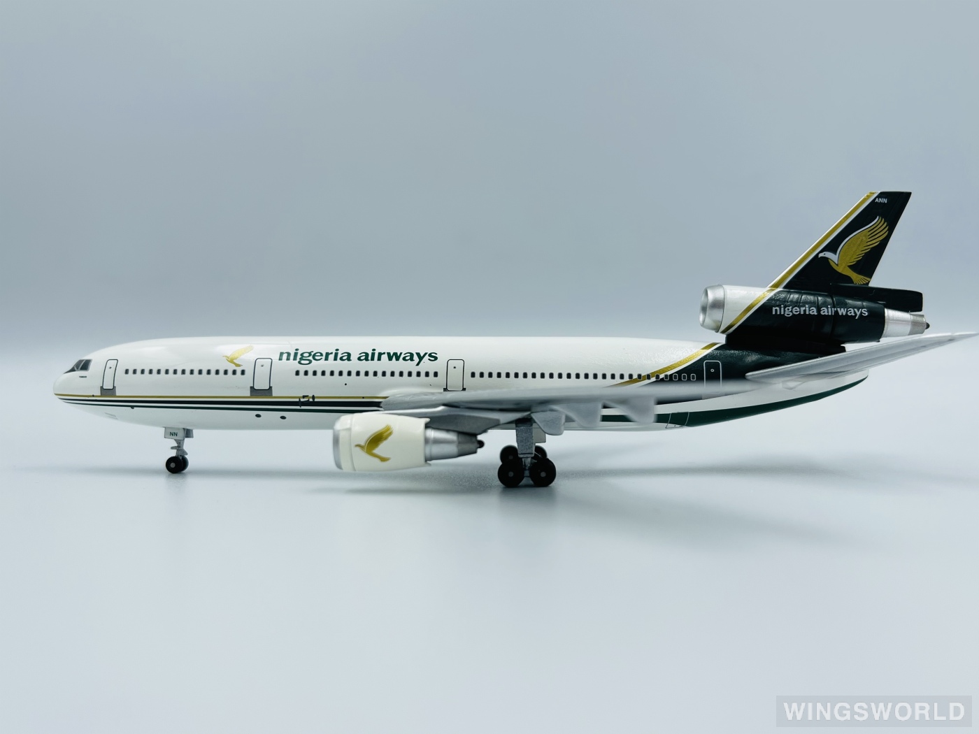 Witty 1:400 McDonnell Douglas DC-10 Nigeria Airways 尼日利亚航空 WT4DC1004 5N ...