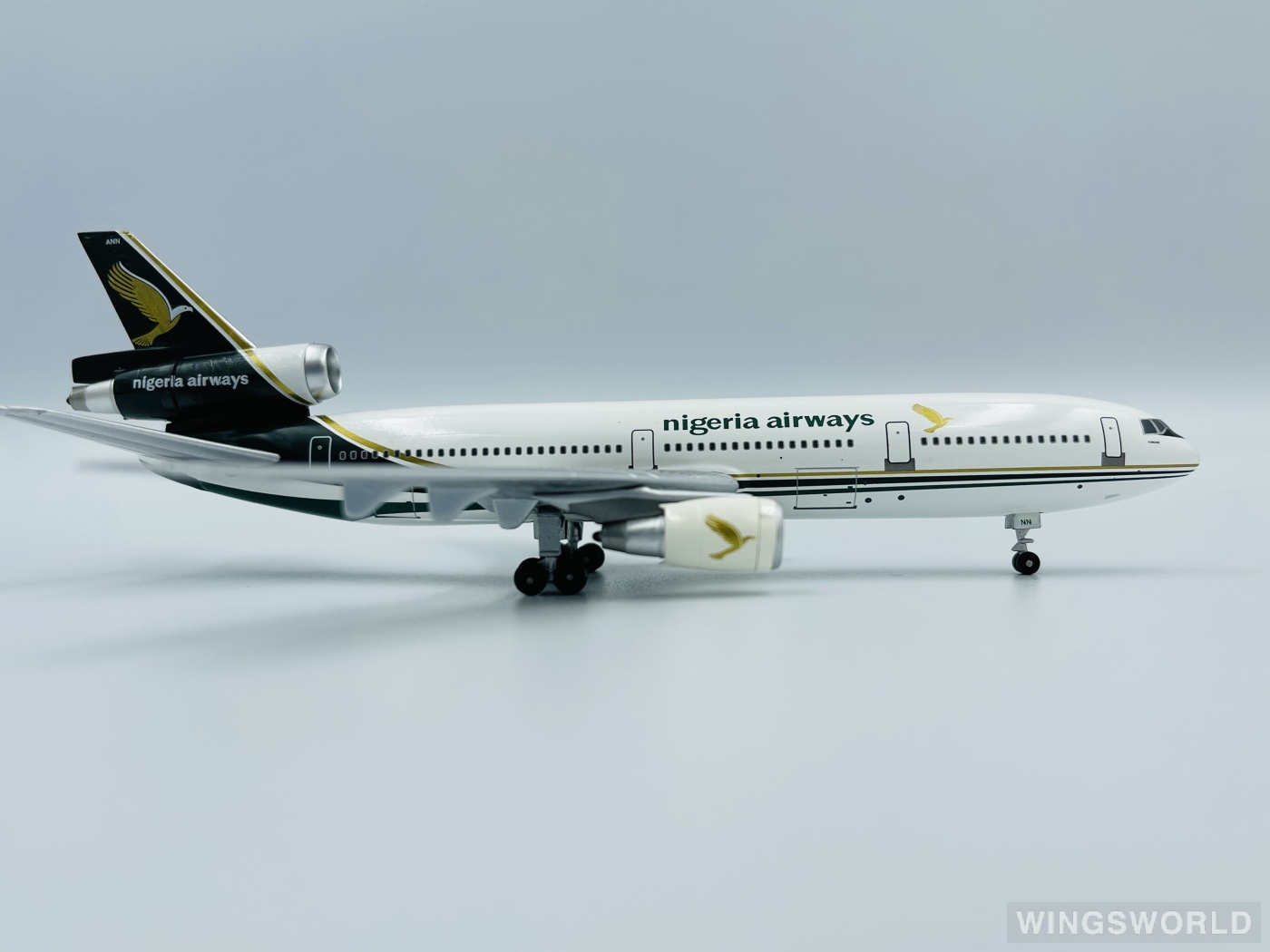Witty 1:400 McDonnell Douglas DC-10 Nigeria Airways 尼日利亚航空 WT4DC1004 5N ...