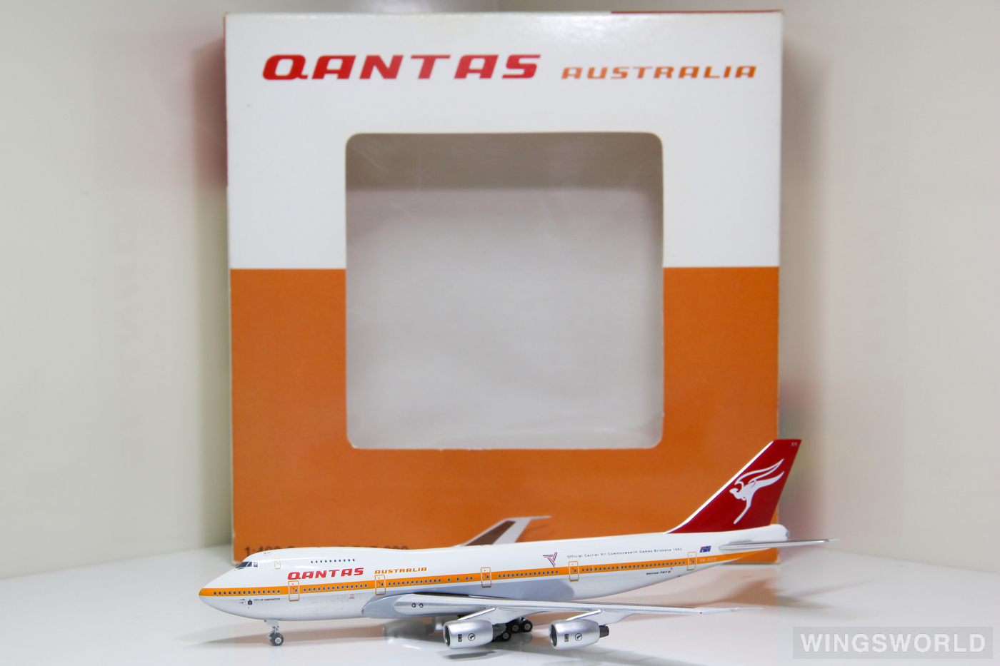 Big Bird 1:400 Boeing 747-200 Qantas 澳洲航空 BB4-2006-XX VH-ECC ...