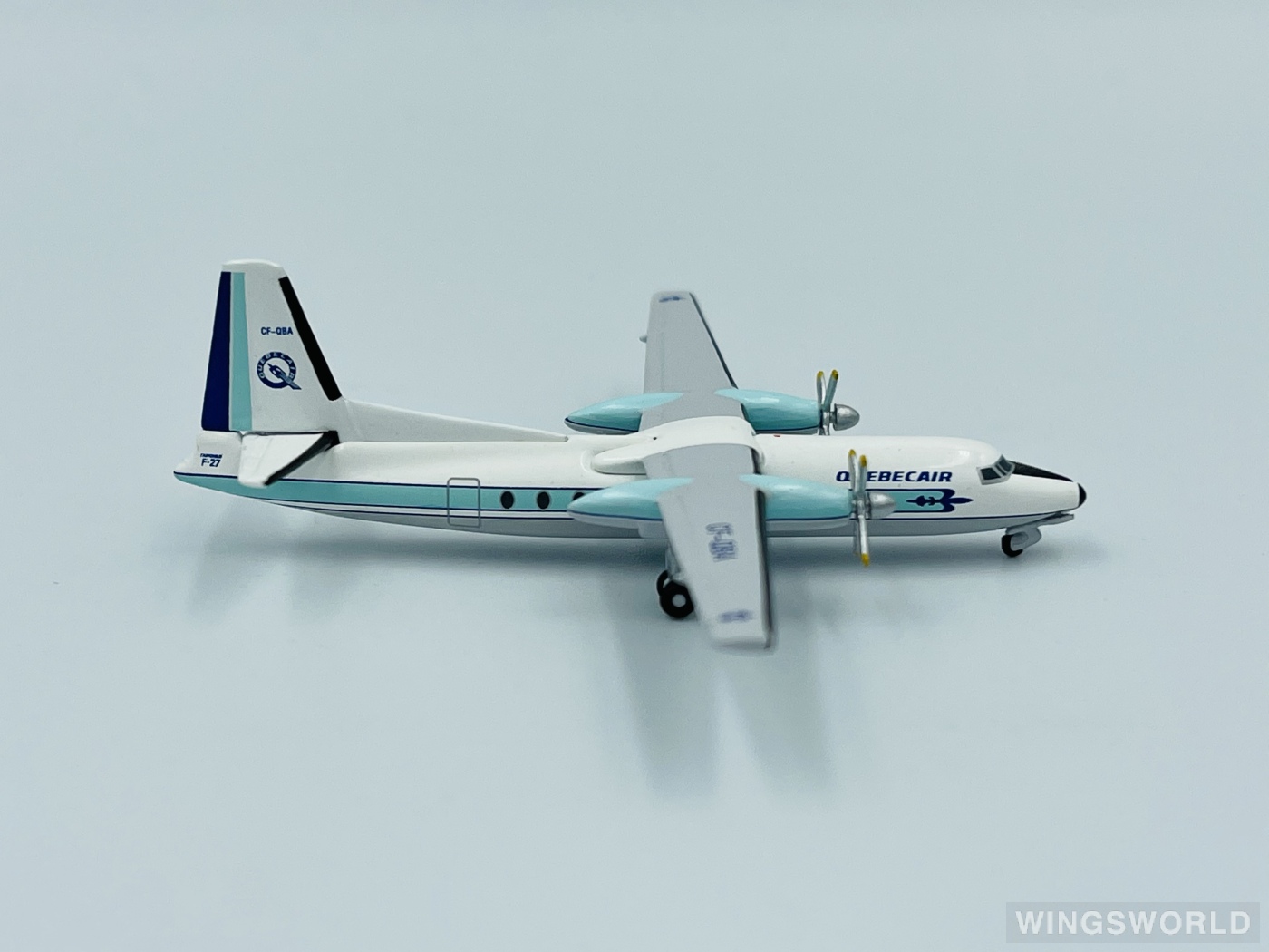 AeroClassics 1:400 Fokker F-27 Quebecair AC18281 CF-QBA 的照片 作者:古先生 - 飞机 ...