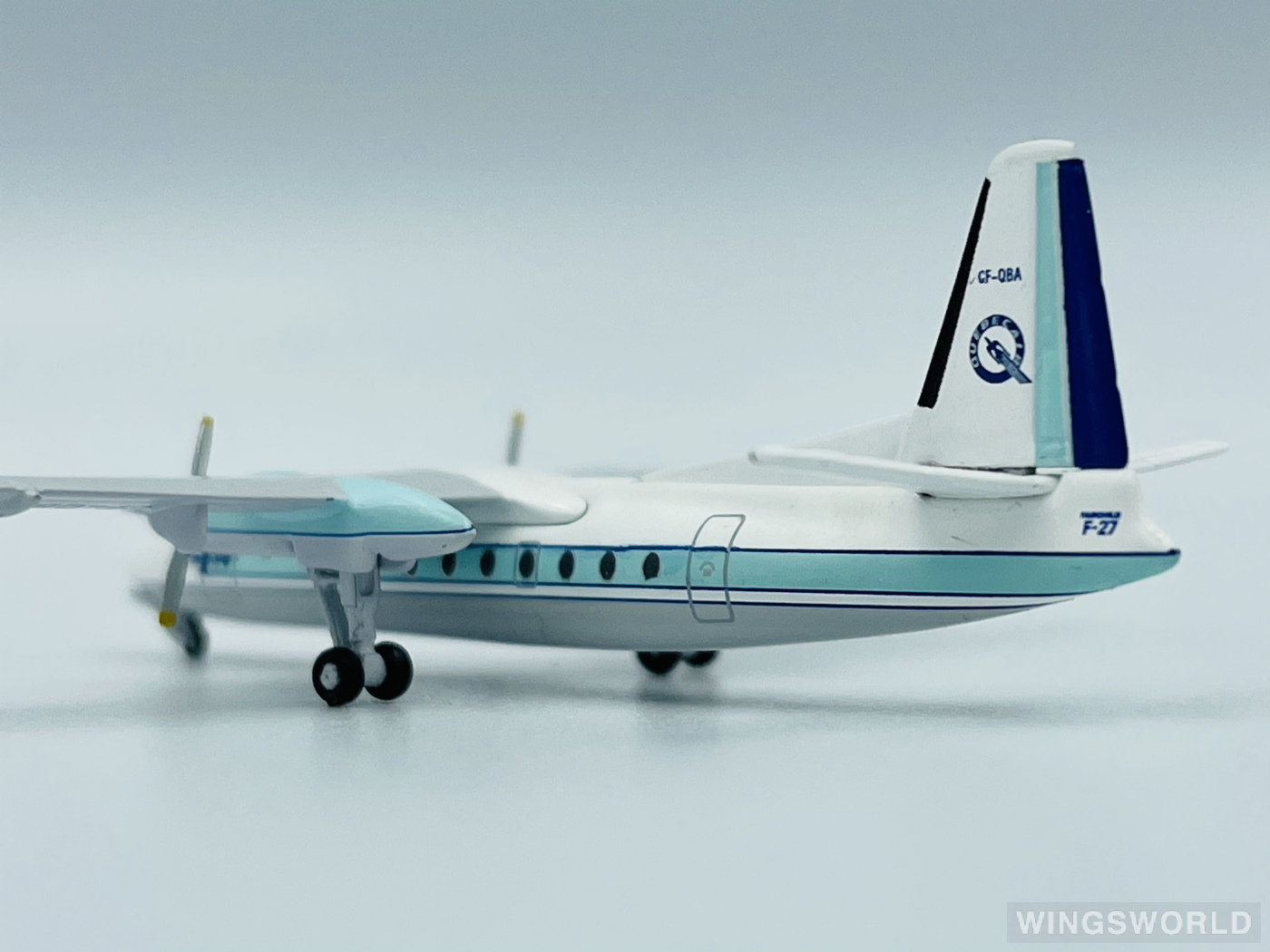 AeroClassics 1:400 Fokker F-27 Quebecair AC18281 CF-QBA 的照片 作者:古先生 - 飞机 ...