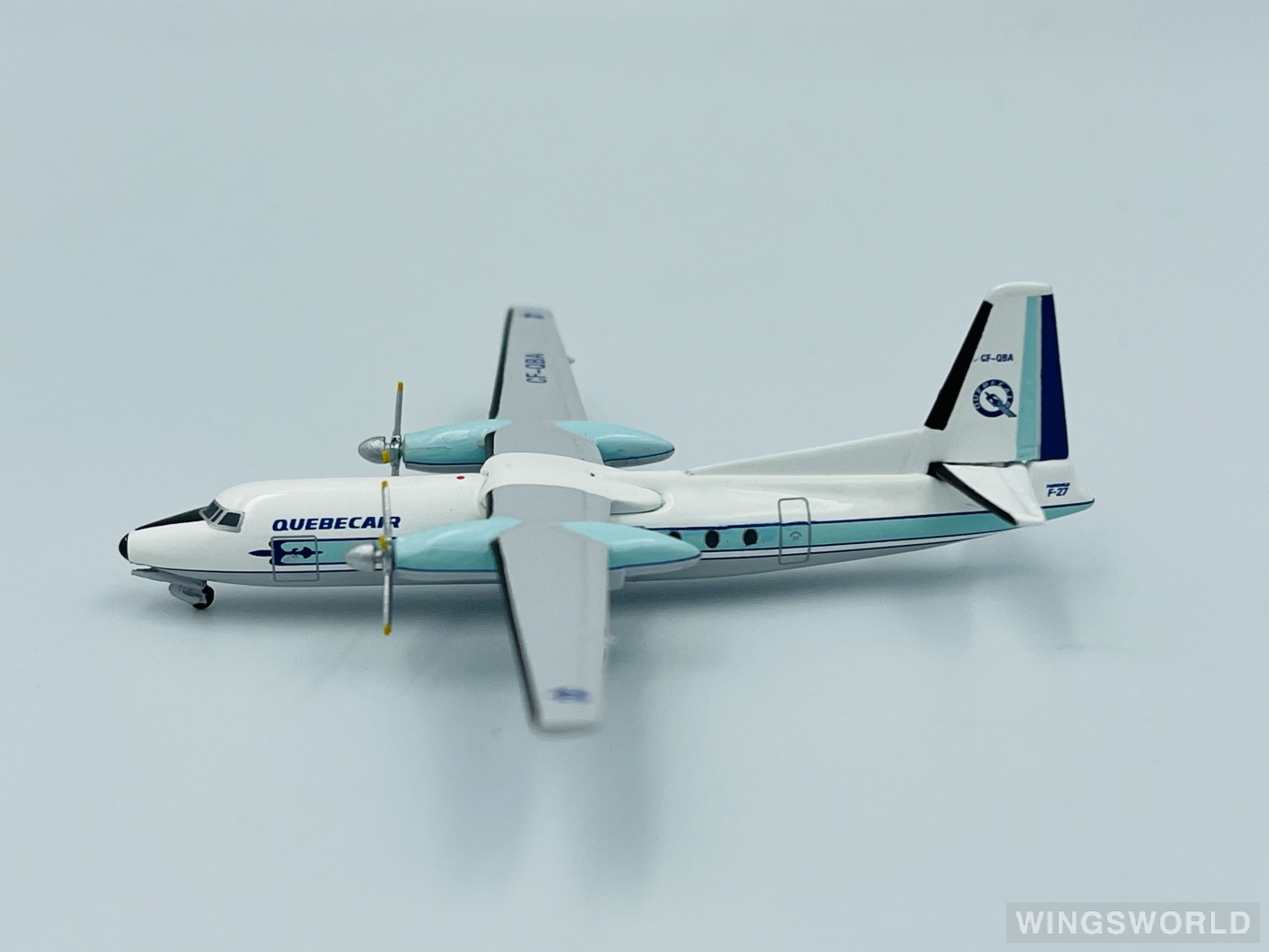 AeroClassics 1:400 Fokker F-27 Quebecair AC18281 CF-QBA 的照片 作者:古先生 - 飞机 ...