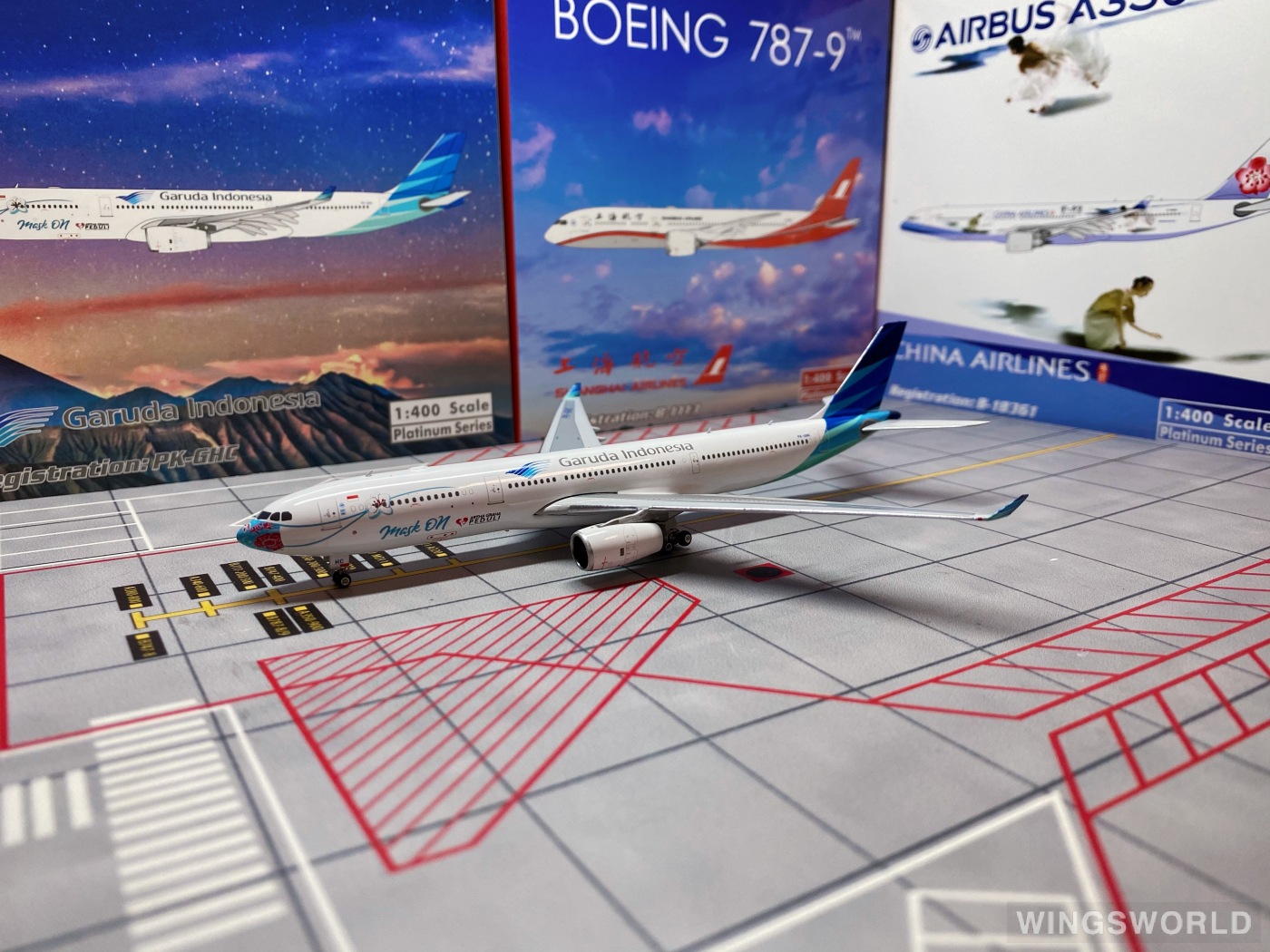 Phoenix 1:400 Airbus A330-300 Garuda Indonesia 印度尼西亚鹰航 PH11668 PK-GHC 的 ...