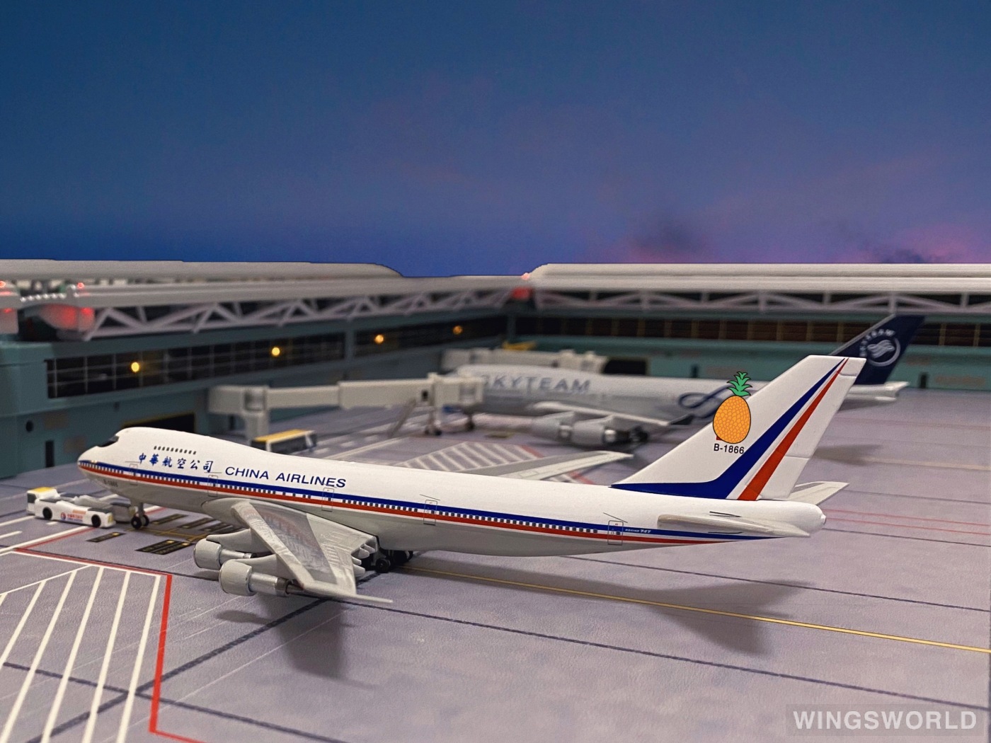 Blue box 1:400 Boeing 747-200 China Airlines 中华航空 BBB1866 B-1866 的照片 作者 ...